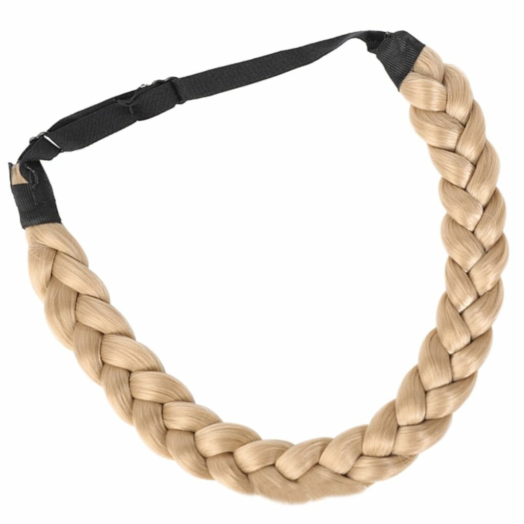 (1 штука) Регулируемая коса, коса из рыбьей кости, парик, повязка на голову-22