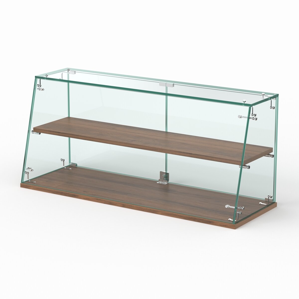 Витрина "сладость" №12К-П для выпечки настольная пдсп, Орех. Производитель товара - компания Westcom.