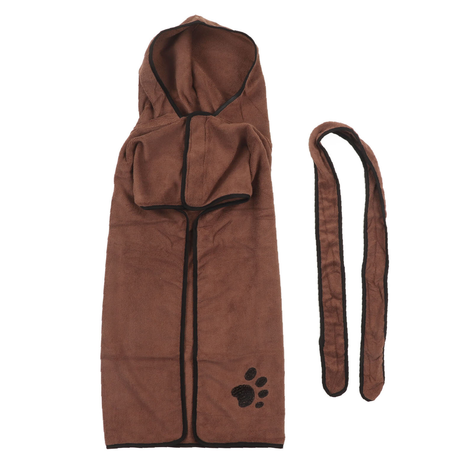 Полотенце-халат для собак, впитывающее влагу, мягкое, теплое, с поясом для сушки шерсти кошек размера XL.
