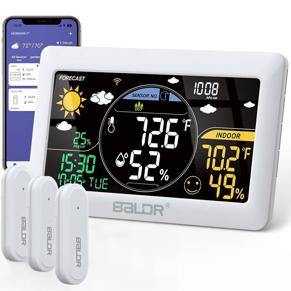 JOEKOL BALDR Wi-Fi метеостанция White 3 Sesors