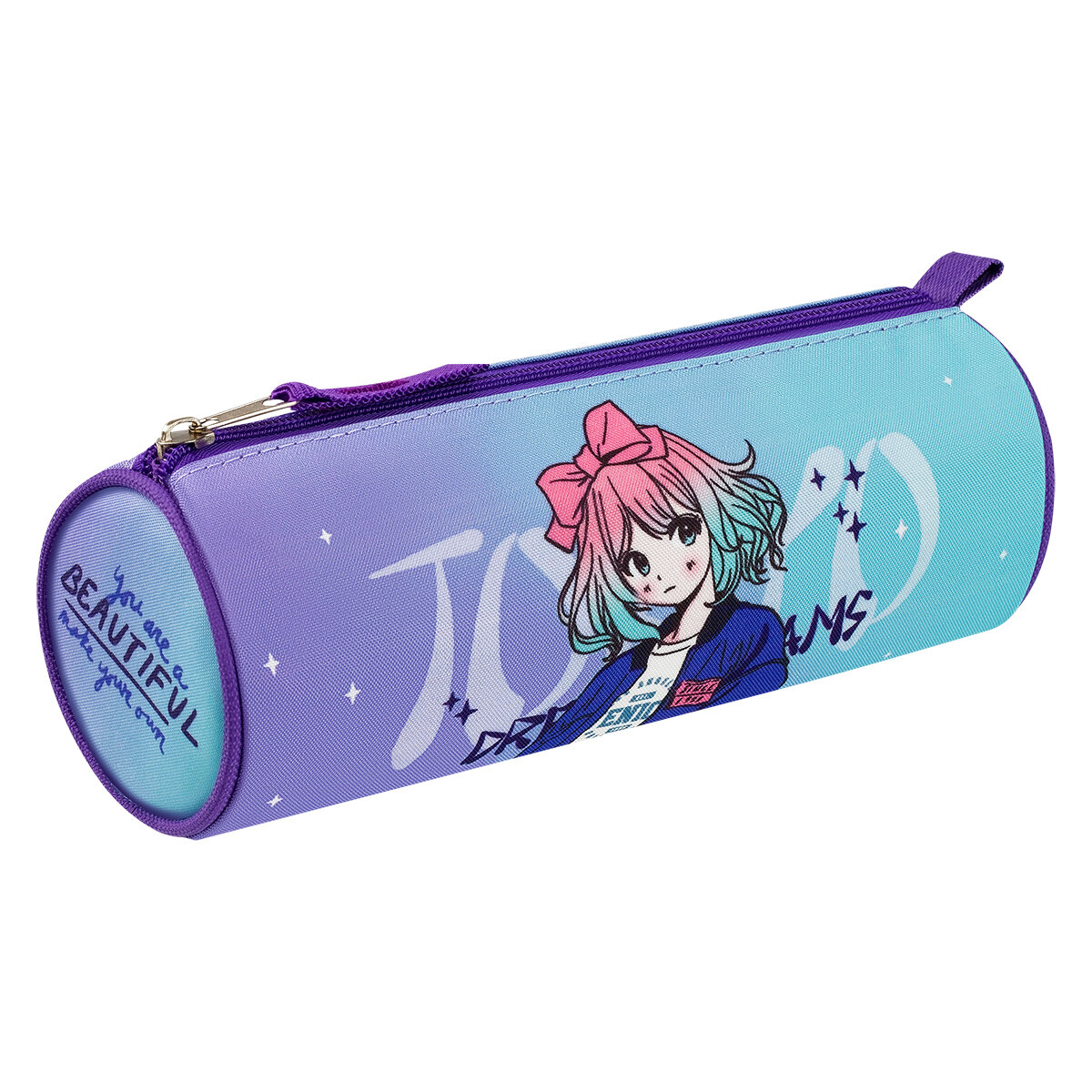 4 шт. Пенал 210*80 ArtSpace "Anime girl", тубус, полиэстер