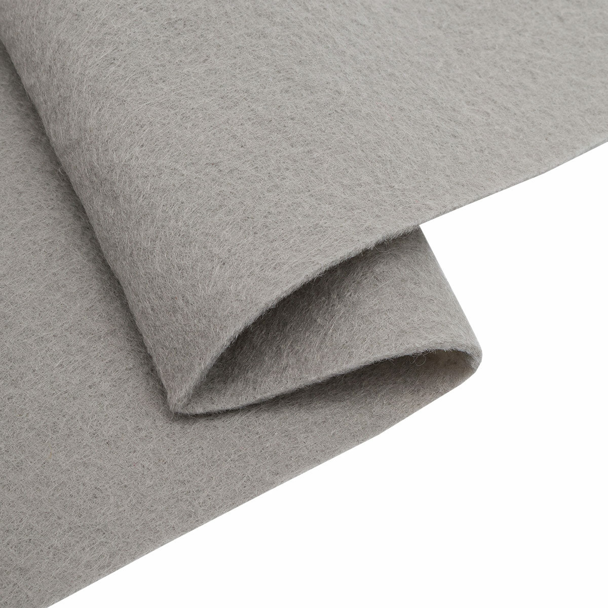 23227 Фетр мягкий 1,2мм, 20*30см, 100 % п/э, уп. 2шт, цв. св. серый