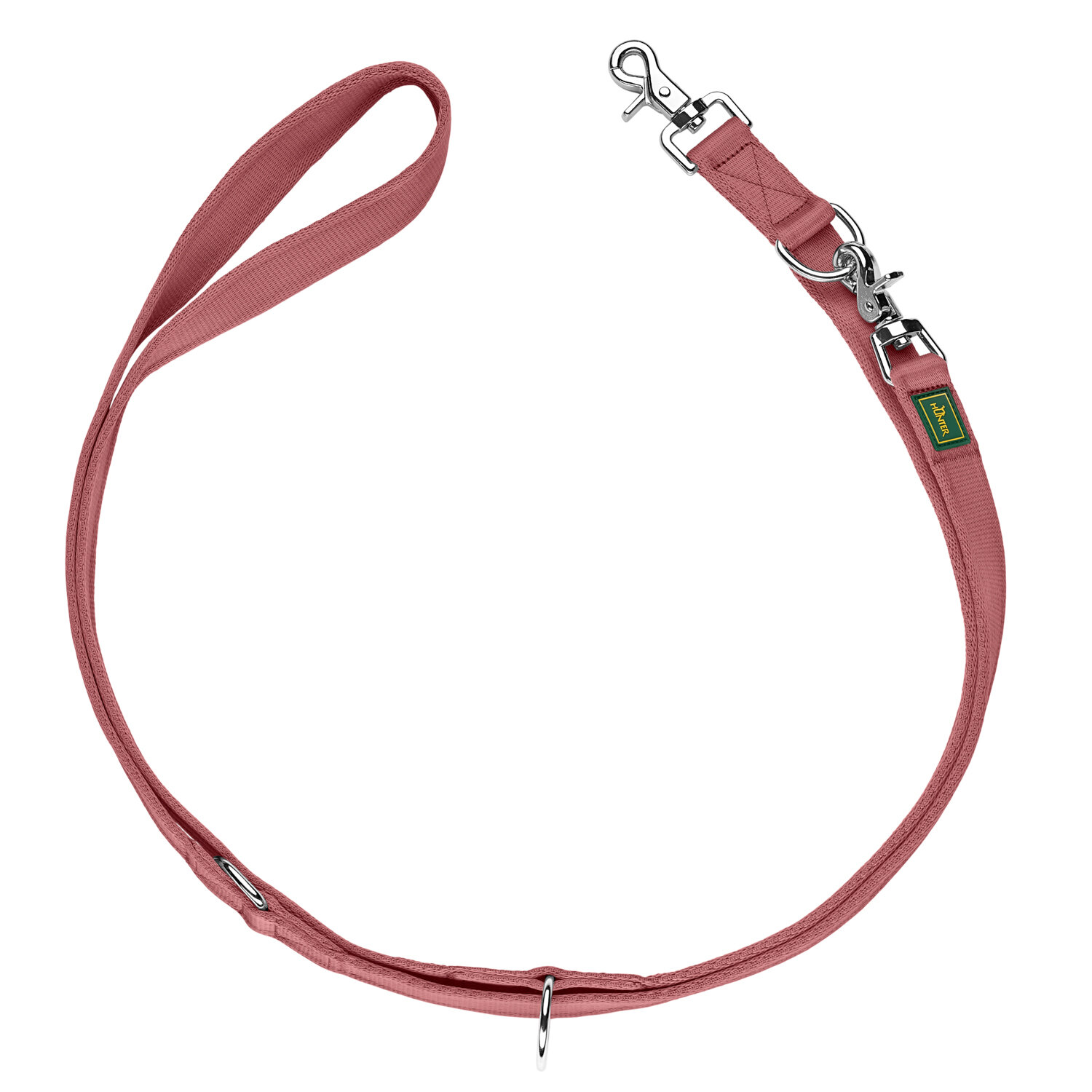 Поводок-перестежка для собак Inari 25 / 200 нейлон пепельная роза Hunter VLT-69699