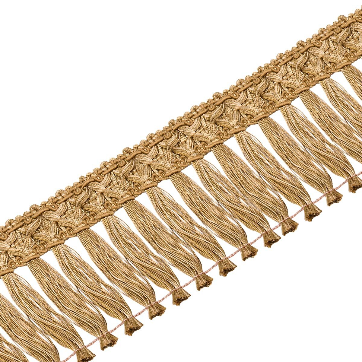 Бахрома для штор с кисточками, 7,5 см*10 м, для текстиля и шитья, золотая, Айрис