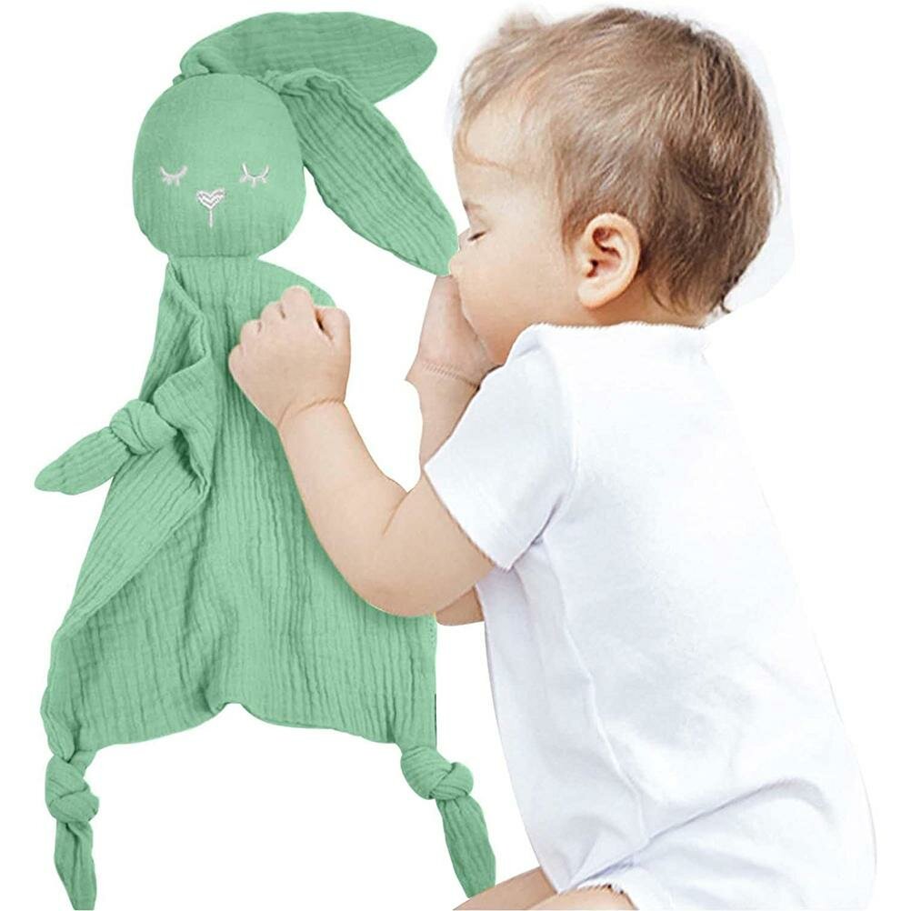 Baby Comfort Blanket Safety Rabbit Cuddly Toy Soft Gifts for Newborn Boys and Girls