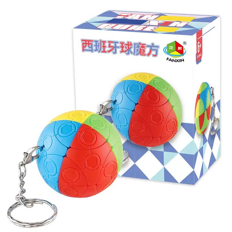 Fanxin брелок-сфера Cubo Magico, цвет soccer, 3 см