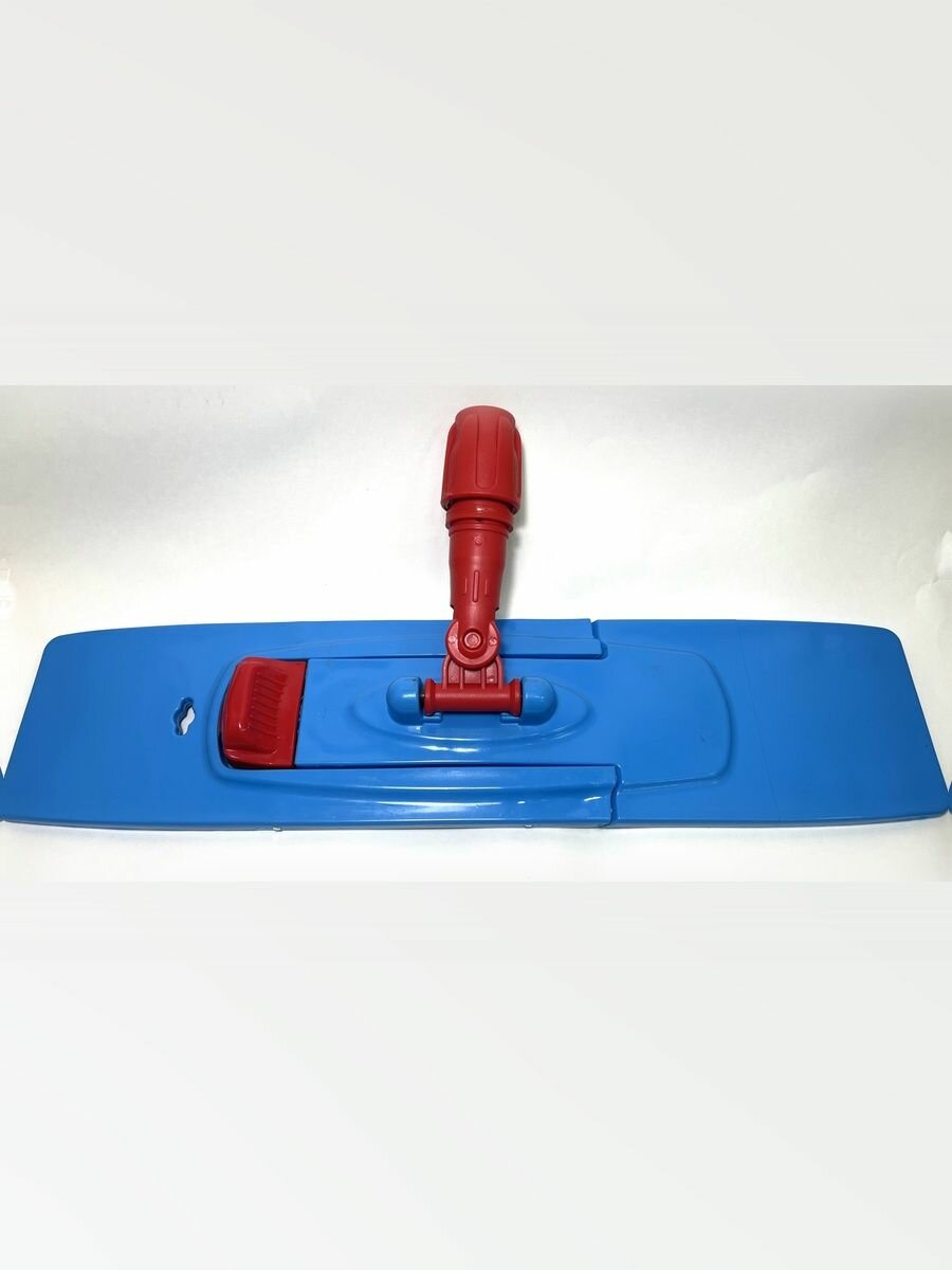 Держатель мопа MIMOZA MNP175, флаундер с магнитом, насадка 50см, пластик, синий/красный