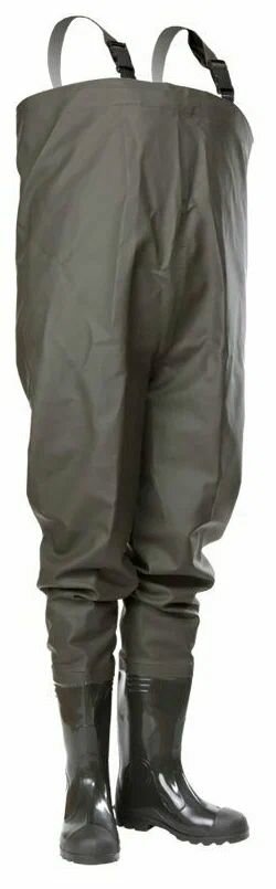 Полукомбинезон на основе укороченных сапог, фирма нева, модель С066, цвет оливковый, размер 41