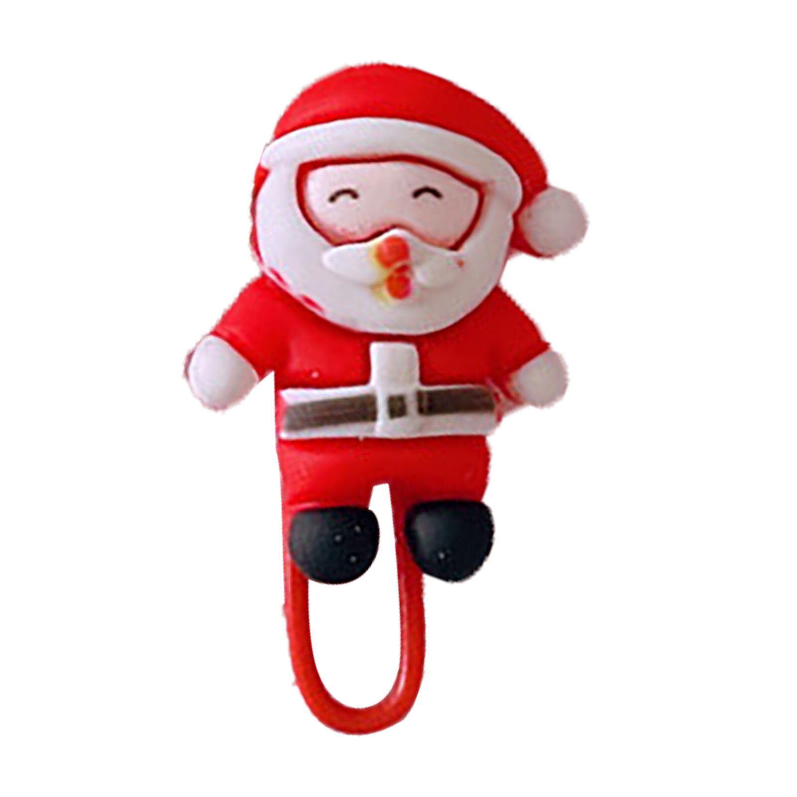 Рождественская скрепка-закладка, нержавеющая сталь, зажим для документов, милая скрепка для офиса, детей, студентов, Деда Мороза