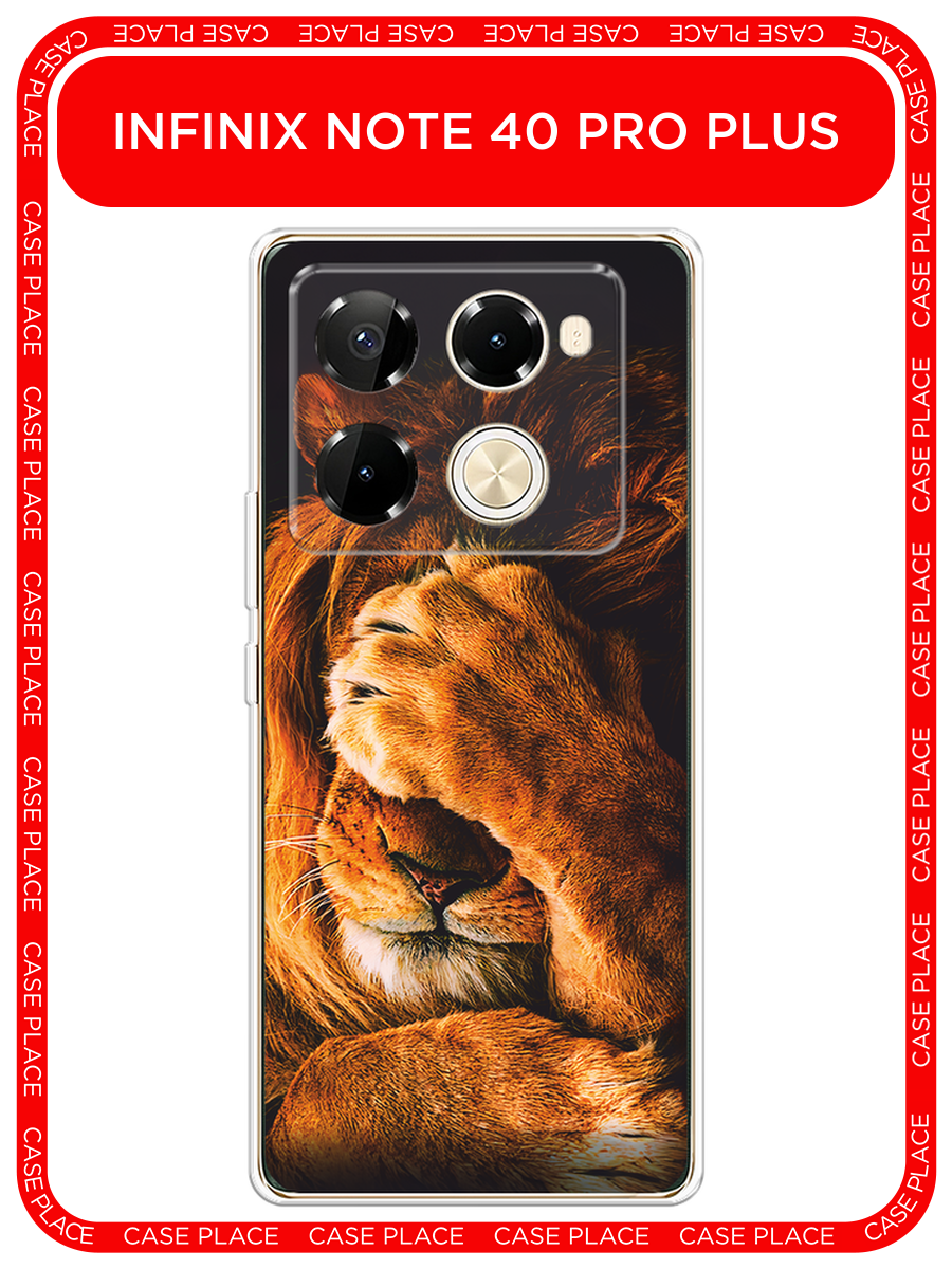 Чехол на Infinix Note 40 Pro Plus / Инфиникс Нот 40 Про Плюс с принтом Львиный стыд