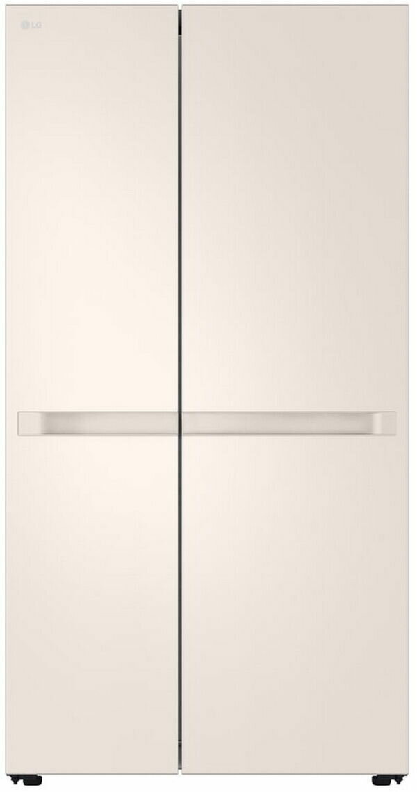 Холодильник Side-by-Side LG GC-B257KEHW бежевый, 179x91.3 см, 703 л