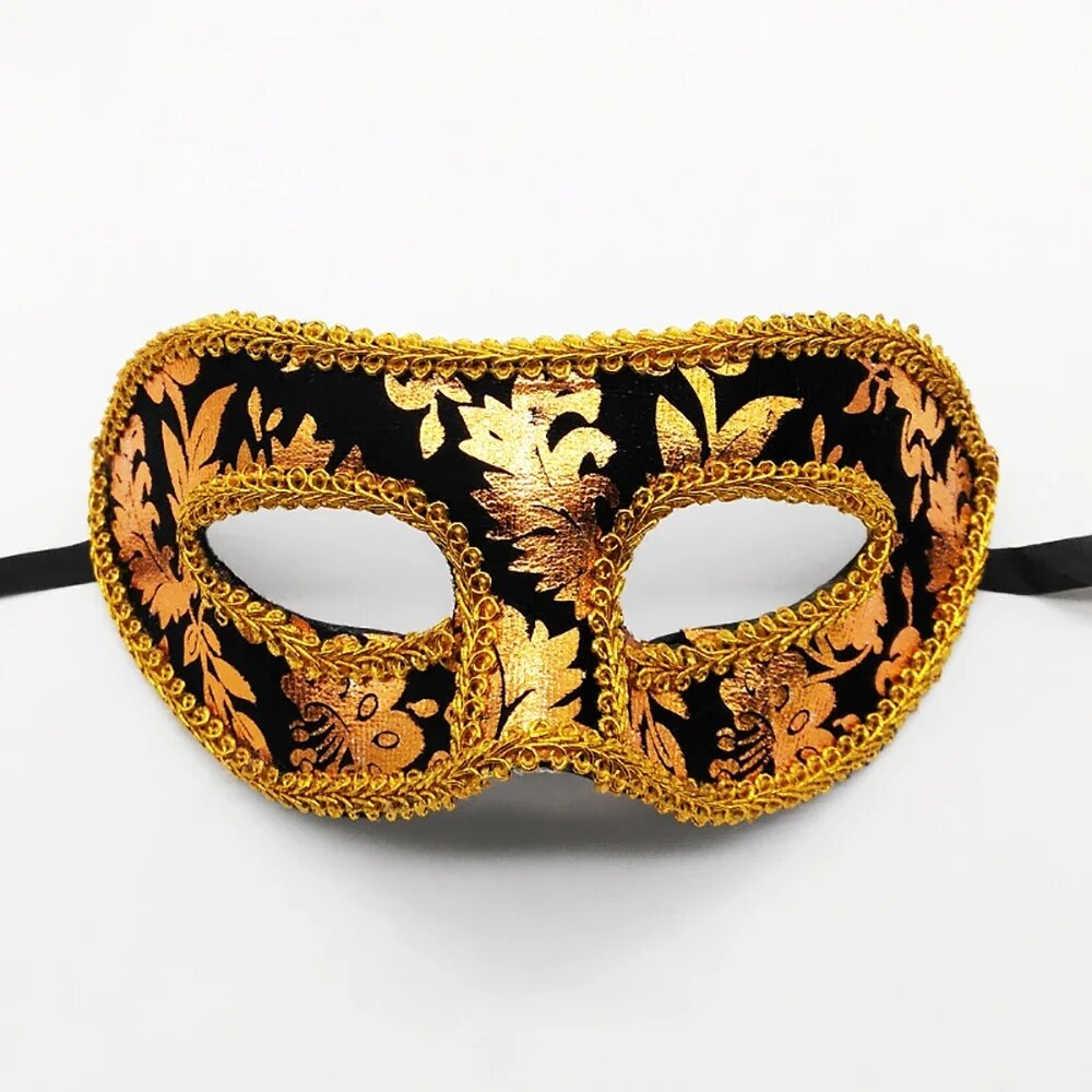 Мужская полумаска carnival mask Black