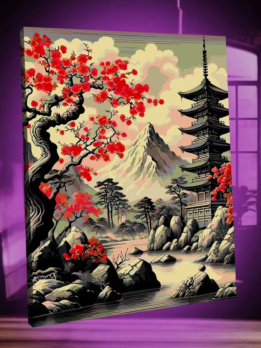 Картина по номерам Японская живопись