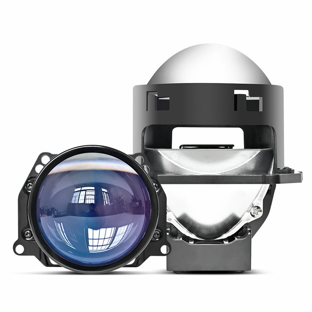 Светодиодные bi led (би лед) линзы в фары 2 шт. 3.0 дюйма 12V/24V, 6500K 55W/70W 1 шт