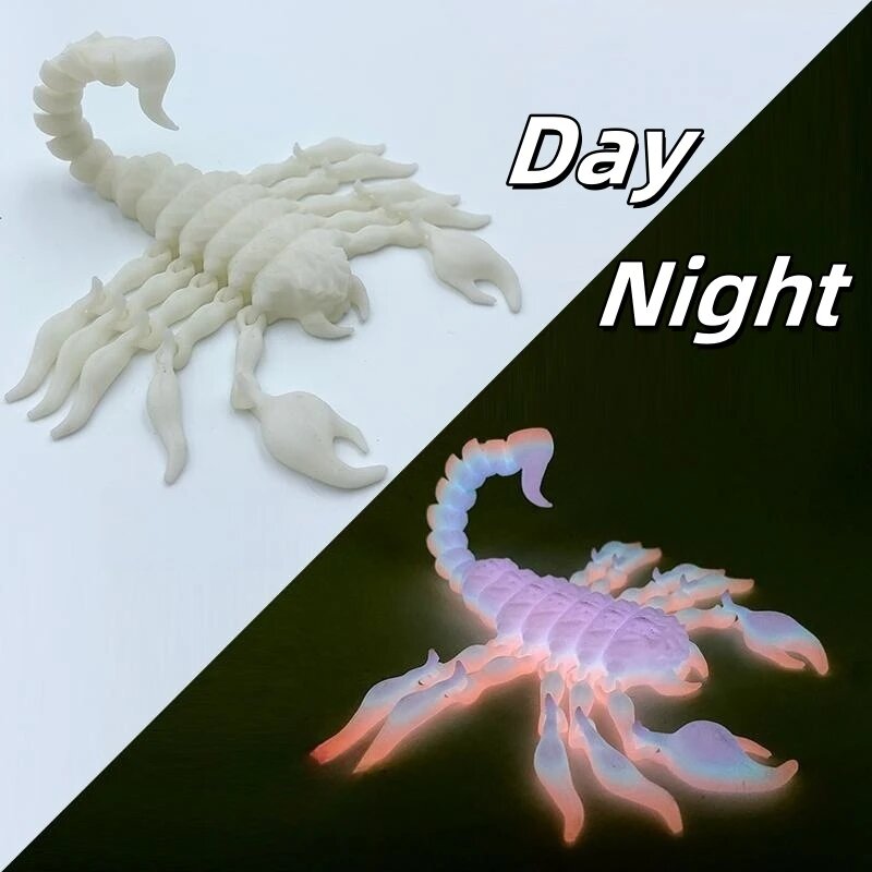 Светящиеся 3D фигурки животных MOONBIFFY Scorpion 17CM