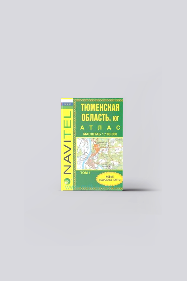 Тюменская область. Т.1. Юг : атлас : М 1:100 000. Новые подробные карты | Карты. Атласы