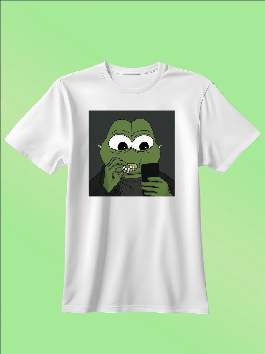 Футболка лягушка пепе детектив