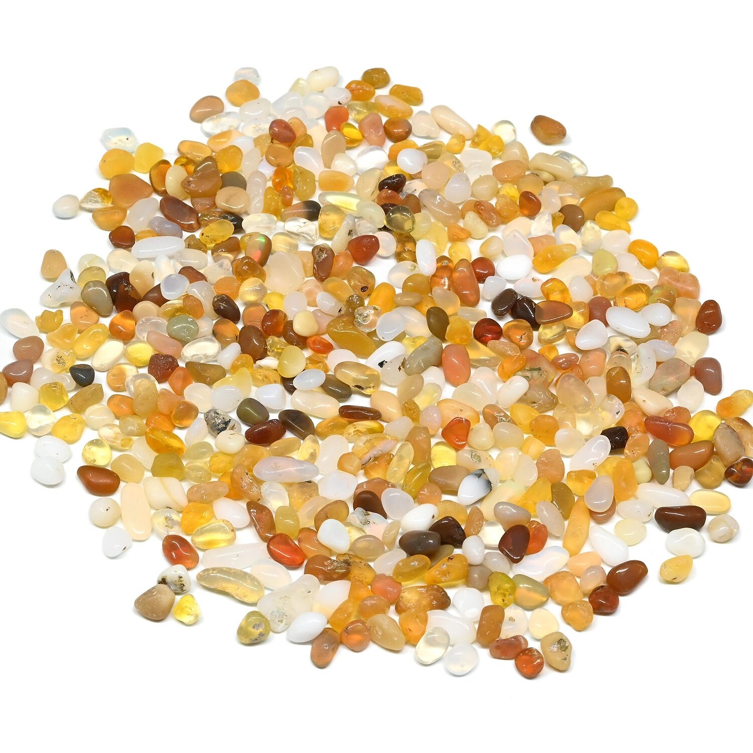 Опал галтовка 5-10мм, упаковка 50г .