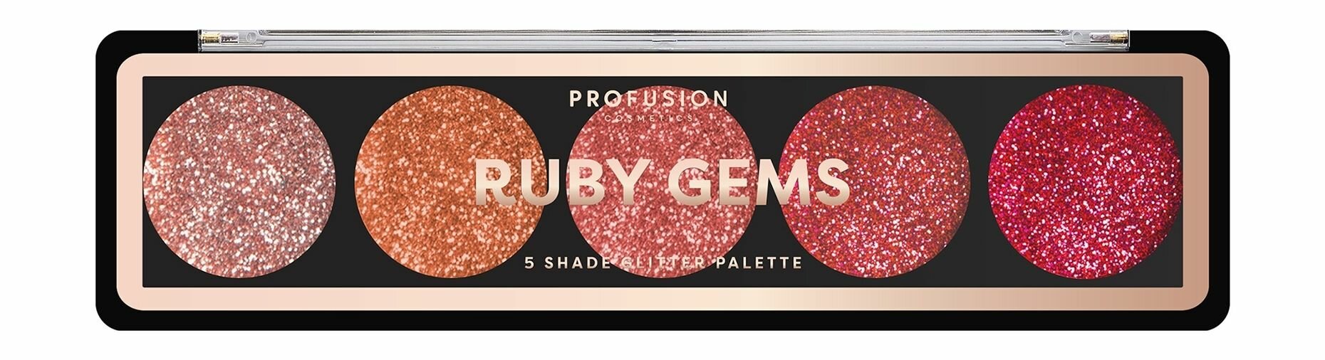 ProFusion Палетка глиттеров для макияжа Ruby Gems, 4,5 г