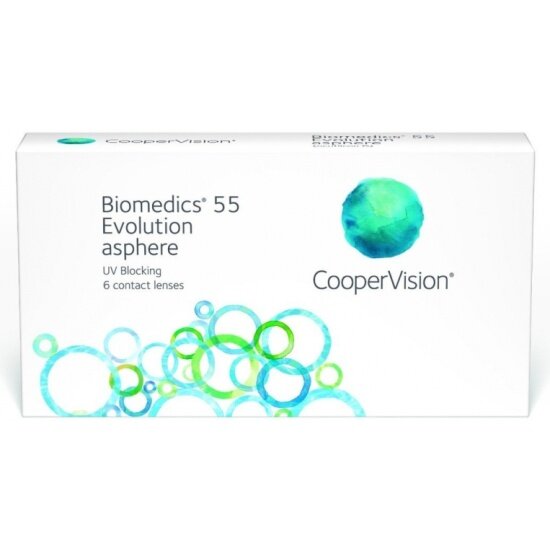 Контактные линзы Coopervision Biomedics 55 Evolution (6 шт/-1.00/8.6/14)