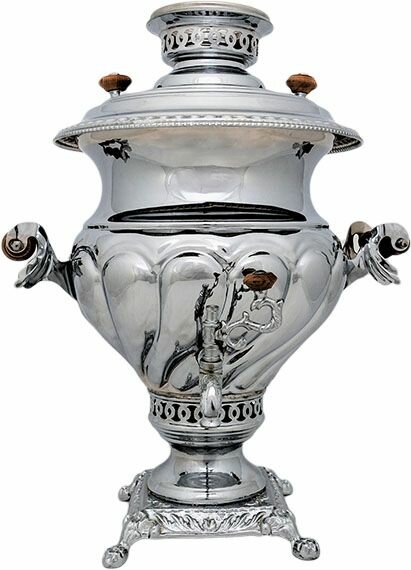 Самовар жаровой C.2003/1 (на дровах, углях, шишках), латунь, 5.5 л, Иран