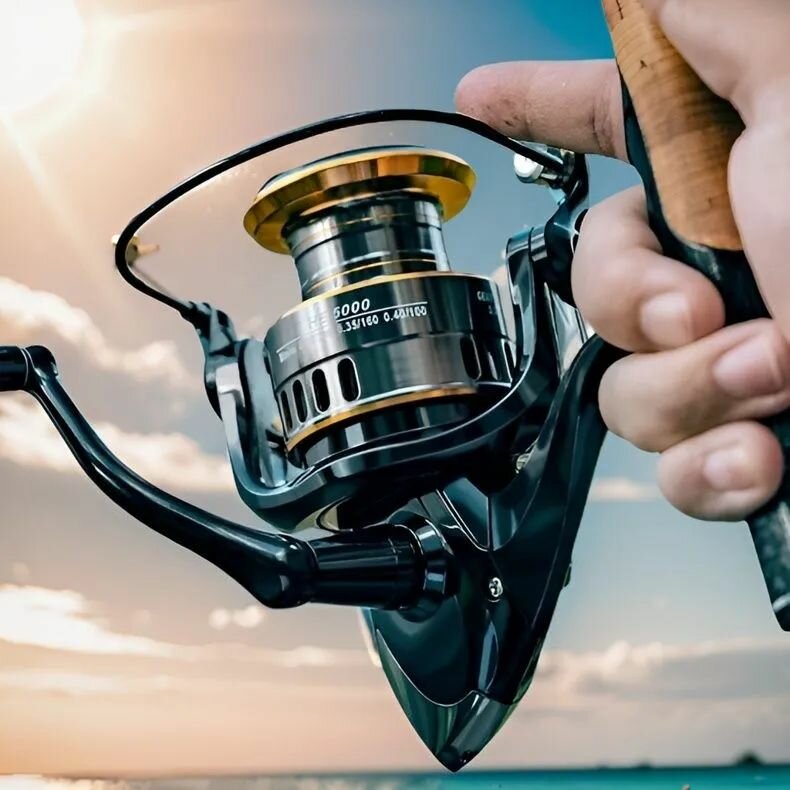 Металлическая Катушка Для Рыбалки H4000/ Катушка Для Спиннинга, Удочки, Фидера / 12+1 Подшипников