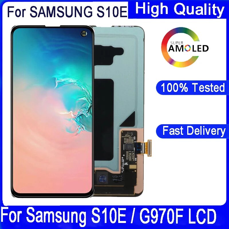 ЖК-дисплей SUPER AMOLED 5,8 дюйма для SAMSUNG S10E, G970F, G970W, G970U, SM-G9700, ЖК-дисплей, сенсорный экран, дигитайзер, замена