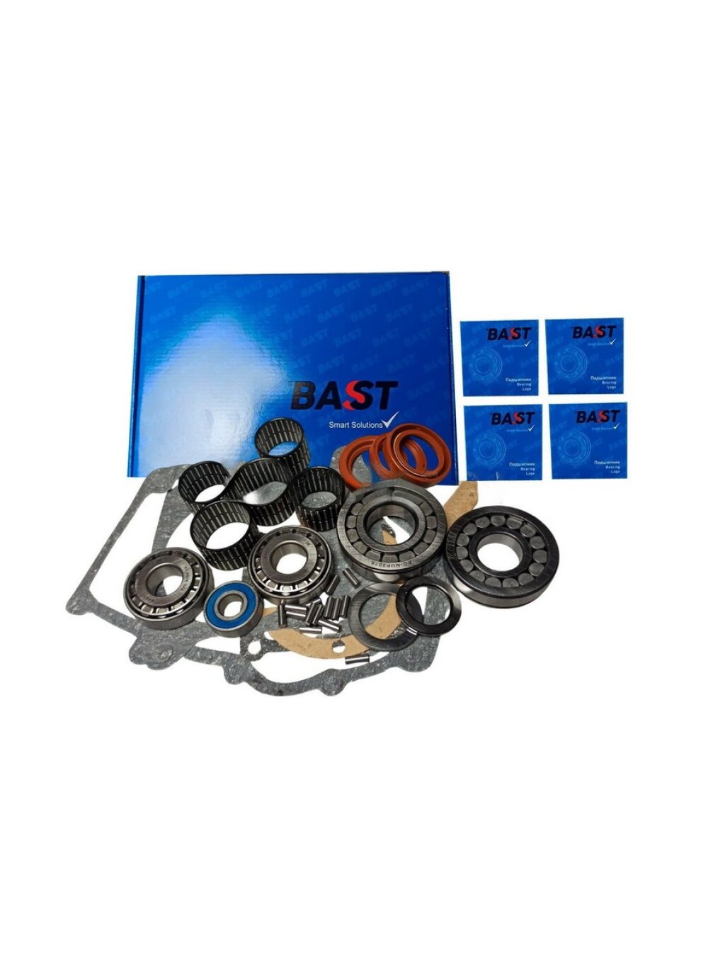 Ремкомплект КПП для а/м ГАЗ, ГАЗель (подш. усил, прокл, сальник.) н/обр. "BAST" Премиум
