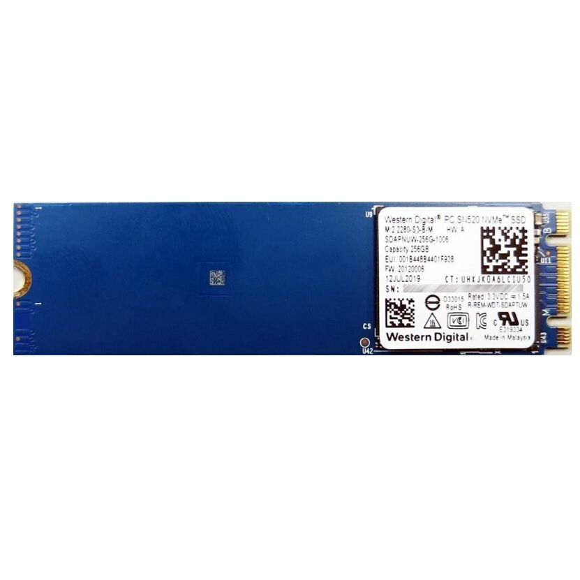 512 ГБ SSD М.2 накопитель WD PC SN520 NVMe (SDAPNUW-512G)