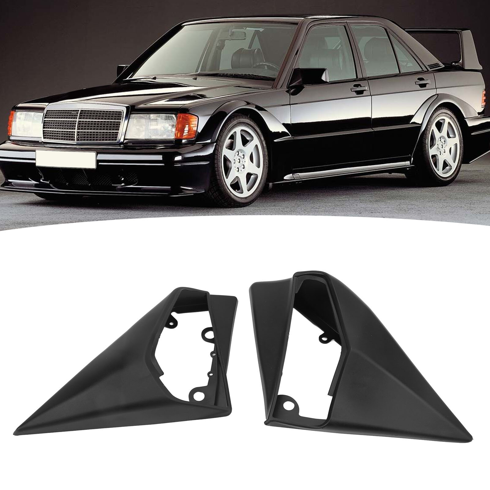 Прокладка резиновая для зеркала заднего вида, 1 пара (левая и правая), номер запчасти A1248101616, замена для Mercedes-Benz E-Class W124 1985-1995, C-Class W201 1983-1993, S124 Estate 1985-1996, A124 Cabriolet 1990-1996, C124 Coupe 1987-1996, для