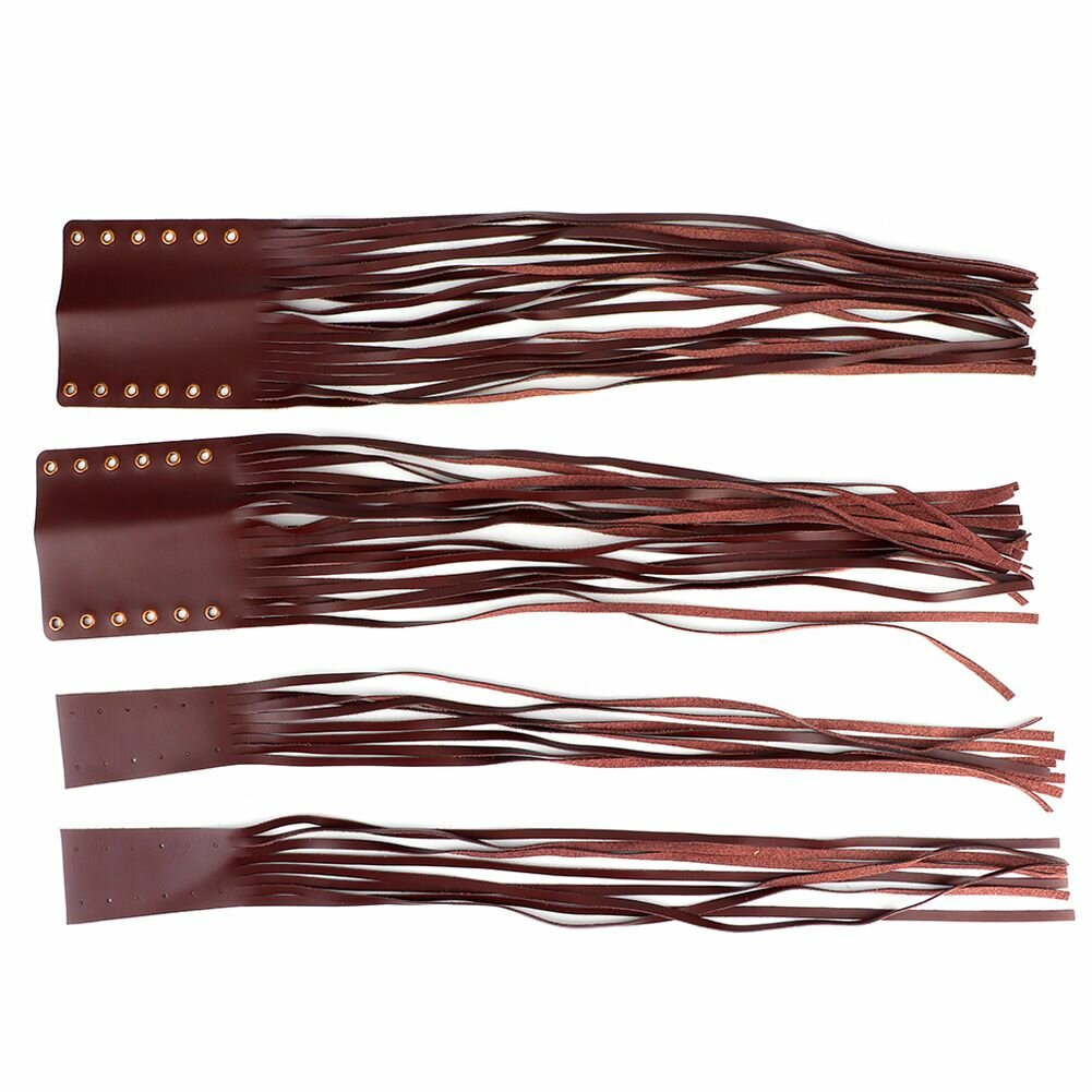 Кисточки-бахрома на руль мотоцикла 22/25 мм, бордовые