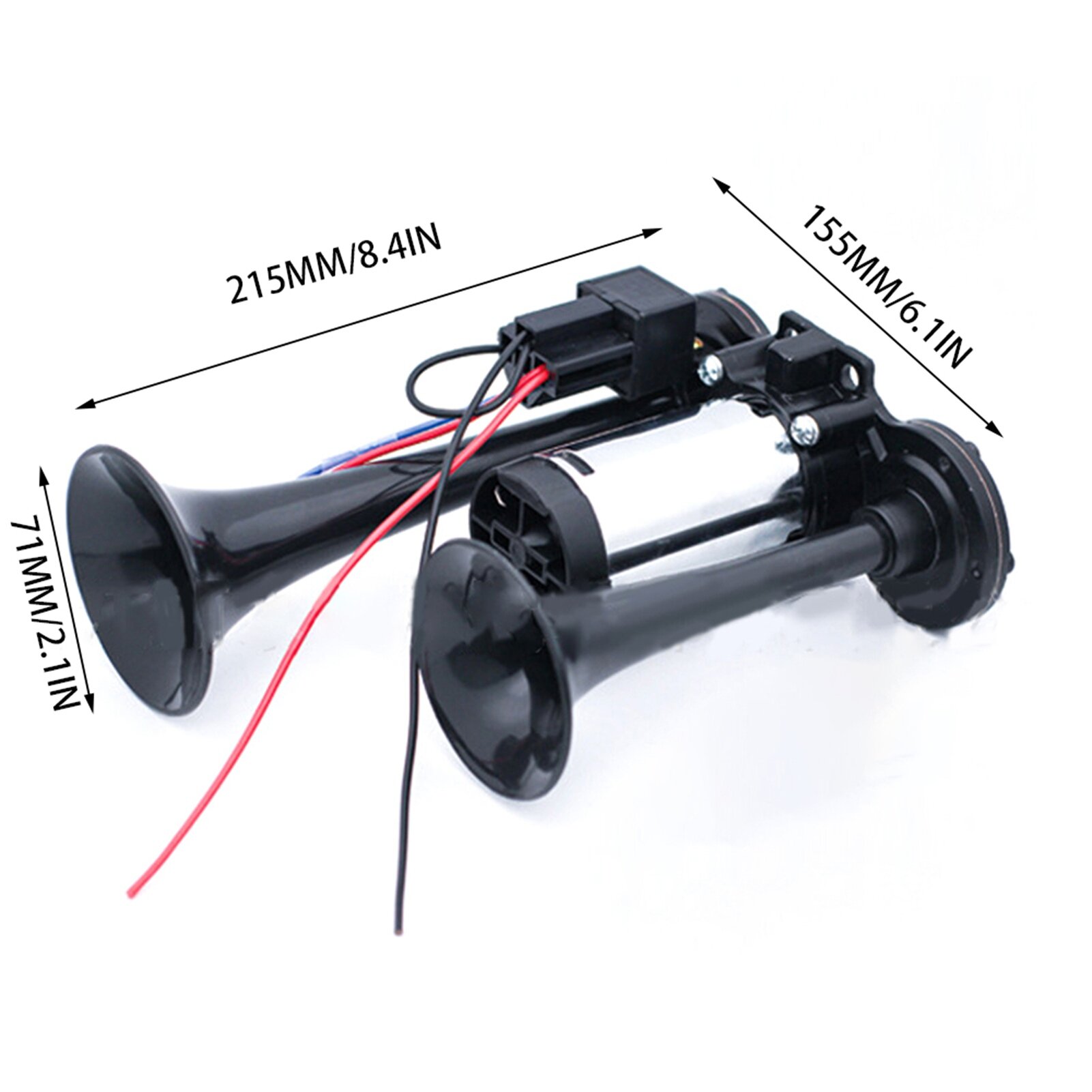 600 дБ Двойные трубы, комплект супер громких гудков с компрессором Универсальный для 12 В автомобилей Мотоциклов Грузовиков Поездов Лодок