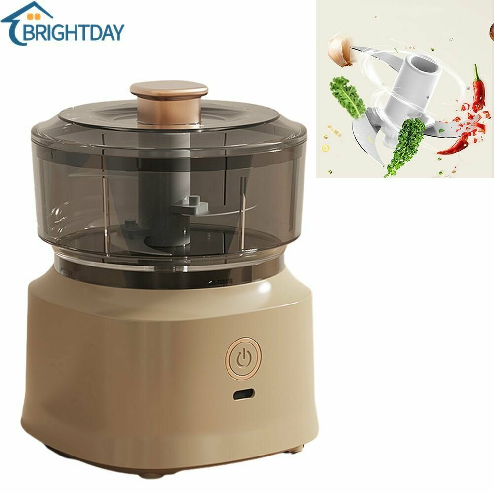 Новый кухонный многофункциональный кухонный комбайн, беспроводная электрическая мясорубка, Машина для измельчения чеснока, подарок, зарядка через USB, 45 Вт
