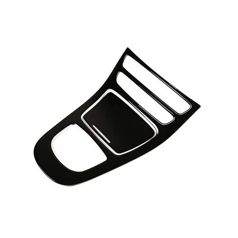 Накладка на консоль КПП ABS карбон для Mercedes W213/S213/C238, Bright Black 2021