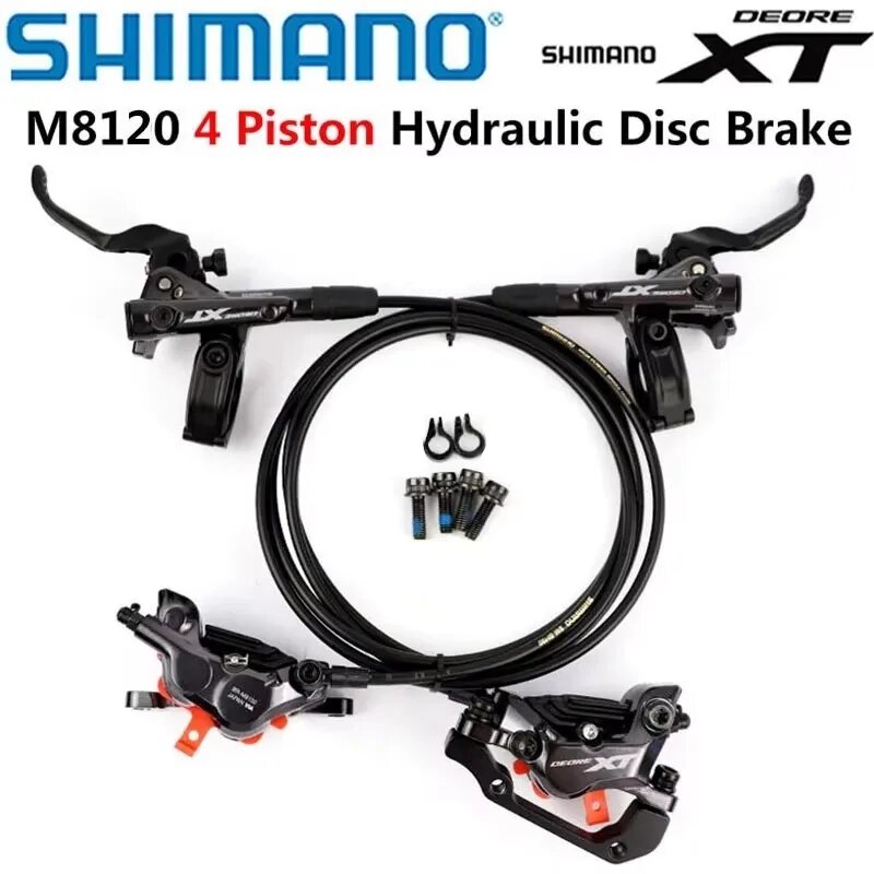 Shimano DEORE XT M8100 M8120 Гидравлические дисковые тормоза 4-х поршневые M8120 Metal Pads