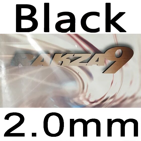 Черная резина для настольного тенниса Yasaka Rakza 9 2.0mm