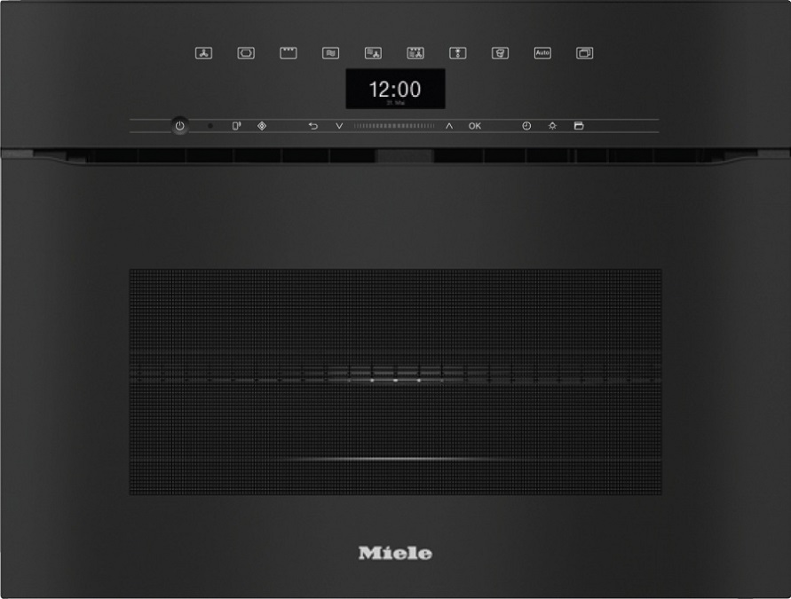 Духовой шкаф электрический с СВЧ Miele H 7440 BMX Obsidian Black