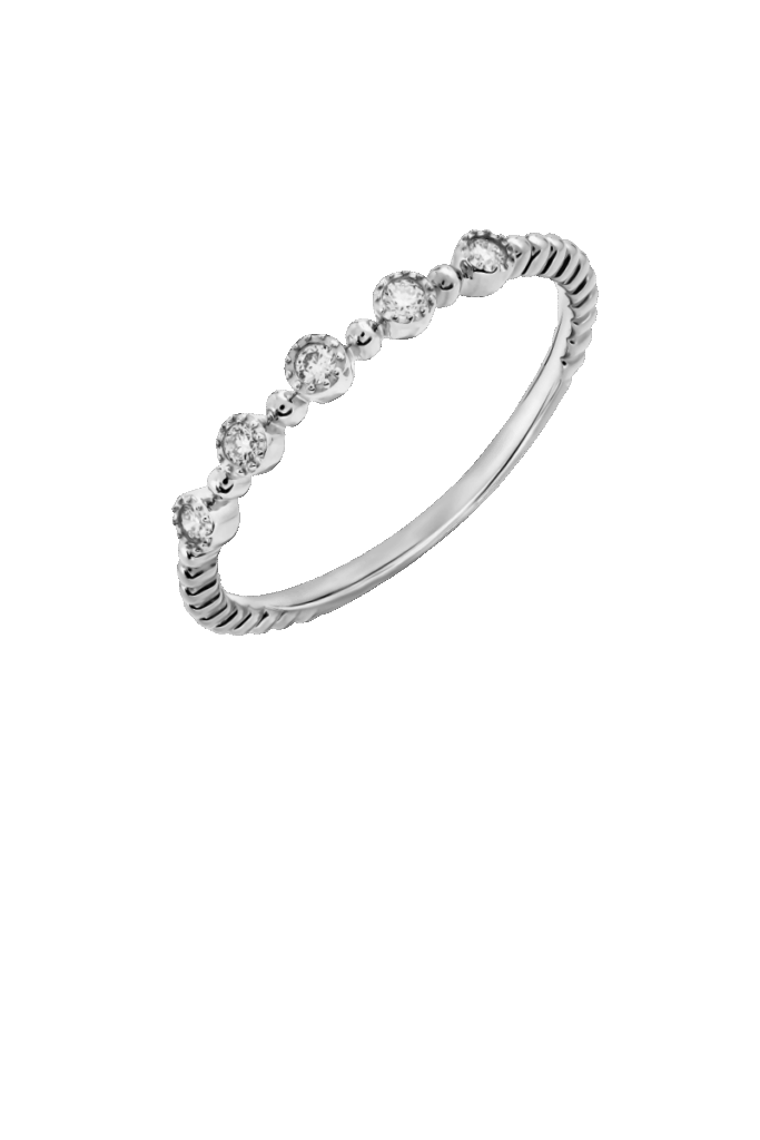 Кольцо, белое золото, 750 проба, бриллиант