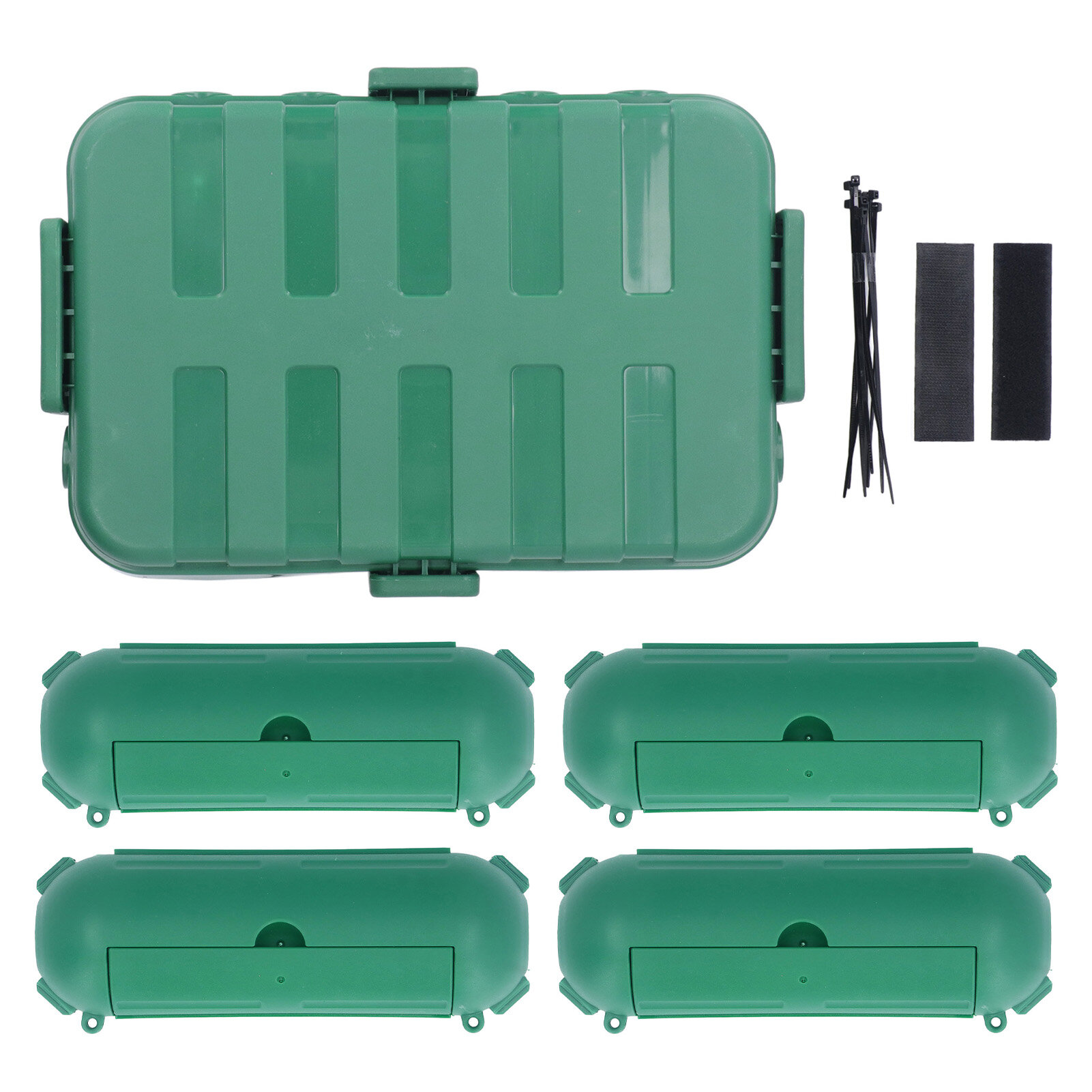 Комплект IP54 корпусов для удлинителя, зеленый (5 шт.)