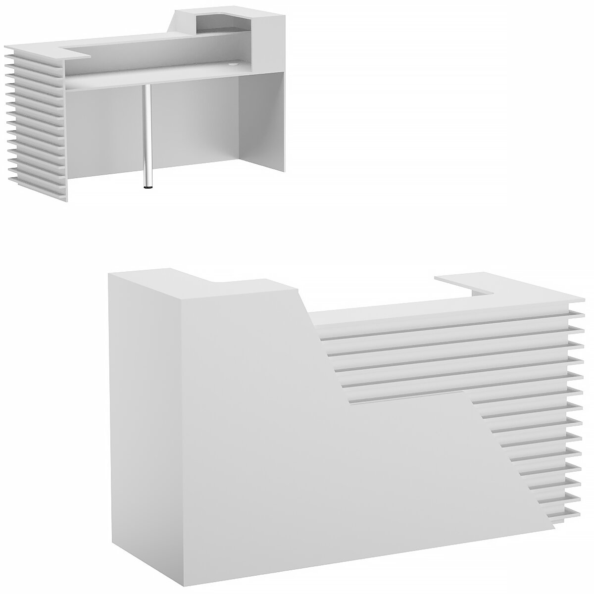 Ресепшн альпен правосторонний, Серый. Производитель товара - компания ТОБ.