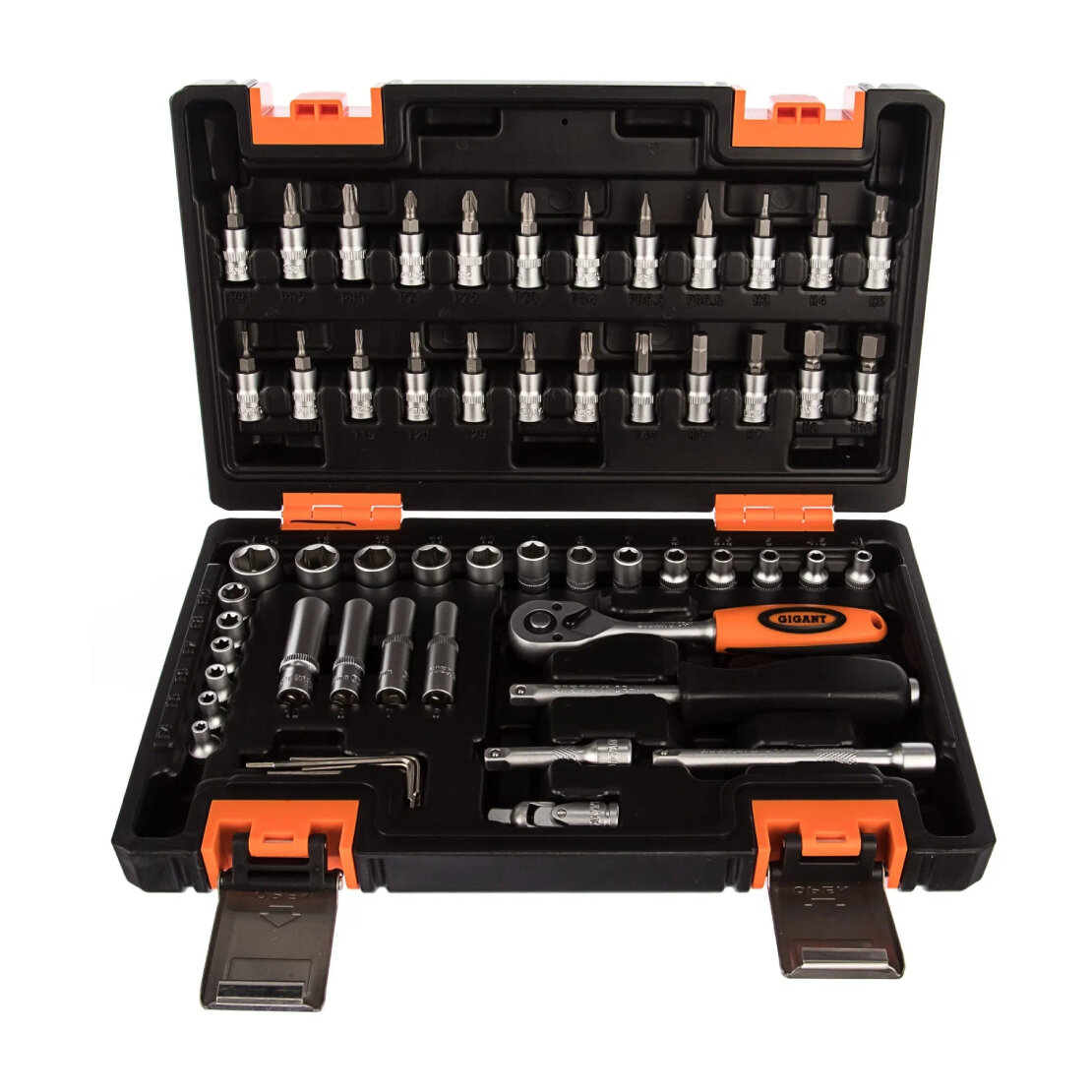 Набор инструментов Gigant GAS 57 для монтажных и демонтажных работ, 57 предметов