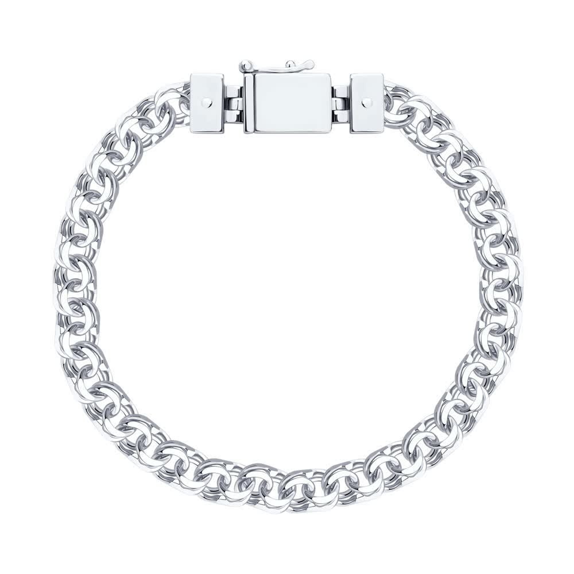 Браслет, серебро, 925 проба, родирование