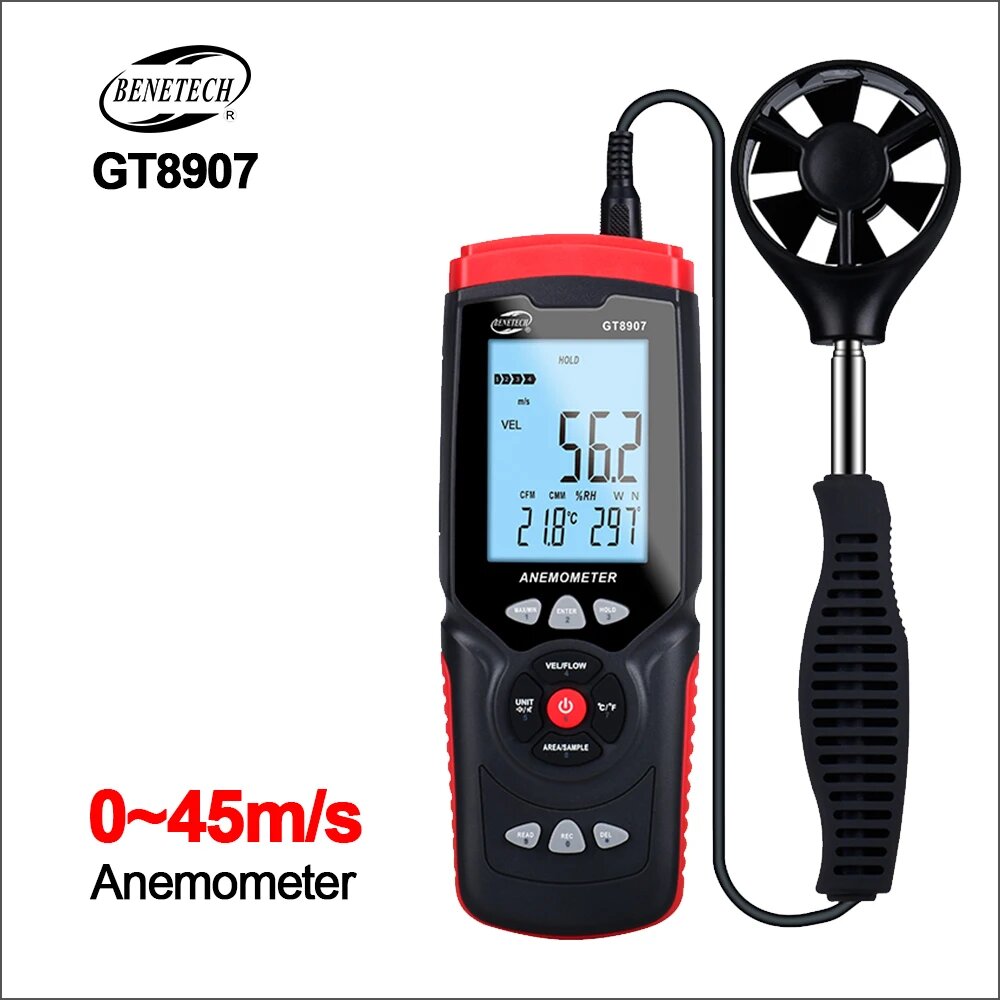 Цифровой анемометр BENETECH GT8907