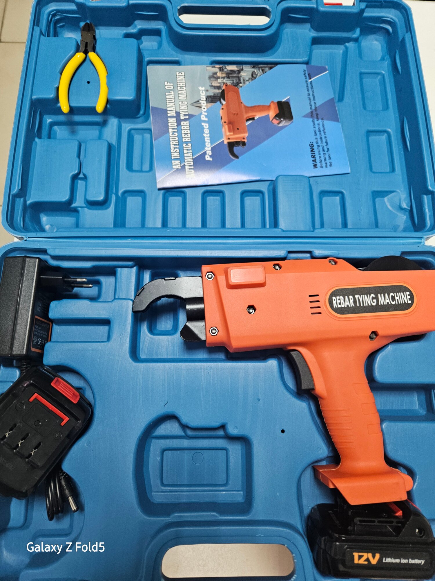 Пистолет для вязки арматуры, кейс, 2 аккумулятора,1 катушка