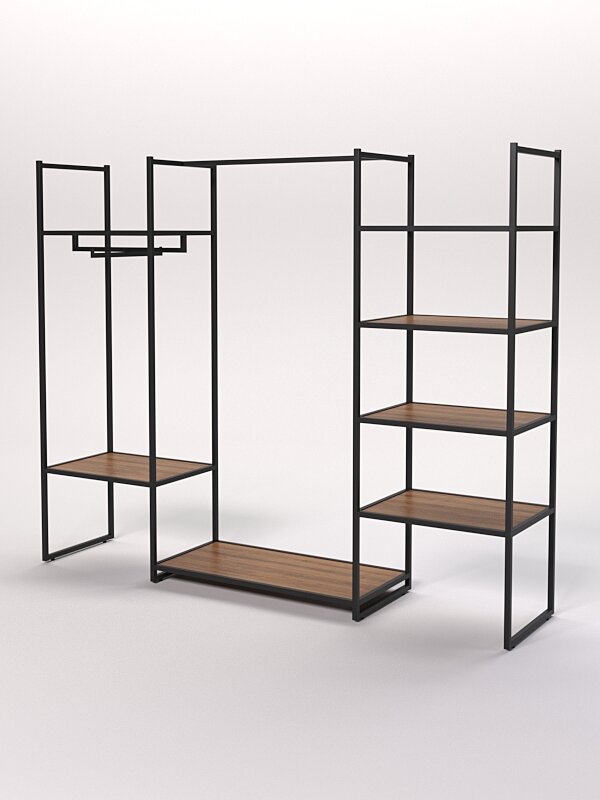 Стеллаж "Стронг" №37 в стиле лофт, Орех. Производитель товара - компания Westcom.