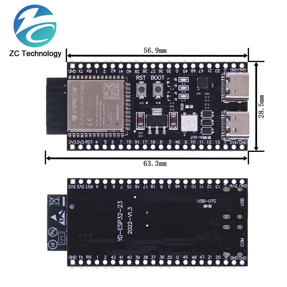 ESP32-S3 N8R2 DevKit C, Зеленый Жемчуг — фото 1
