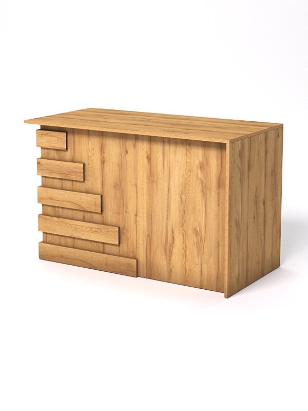 Стол руководителя №8, Дуб Золотистый. Производитель товара - компания Westcom.