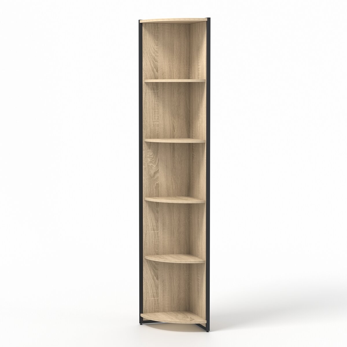 Угловой офисный стеллаж "Вектор" СР-23 "стронг" в стиле лофт, Дуб Сонома