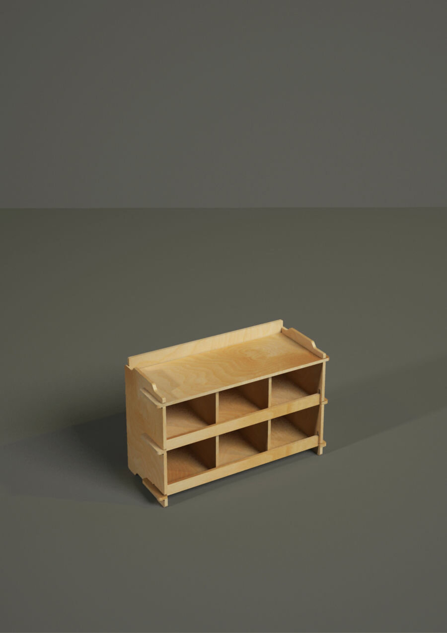 Горка-этажерка из фанеры "POSMA" ФФ №43. Производитель товара - компания Westcom.