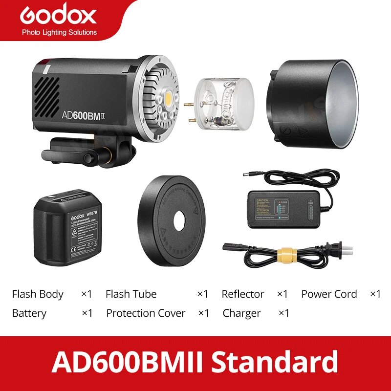 Вспышка Godox AD600BMII AD600BM II второго поколения, 600 Вт, с управлением 16 цветами света, для наружной съемки